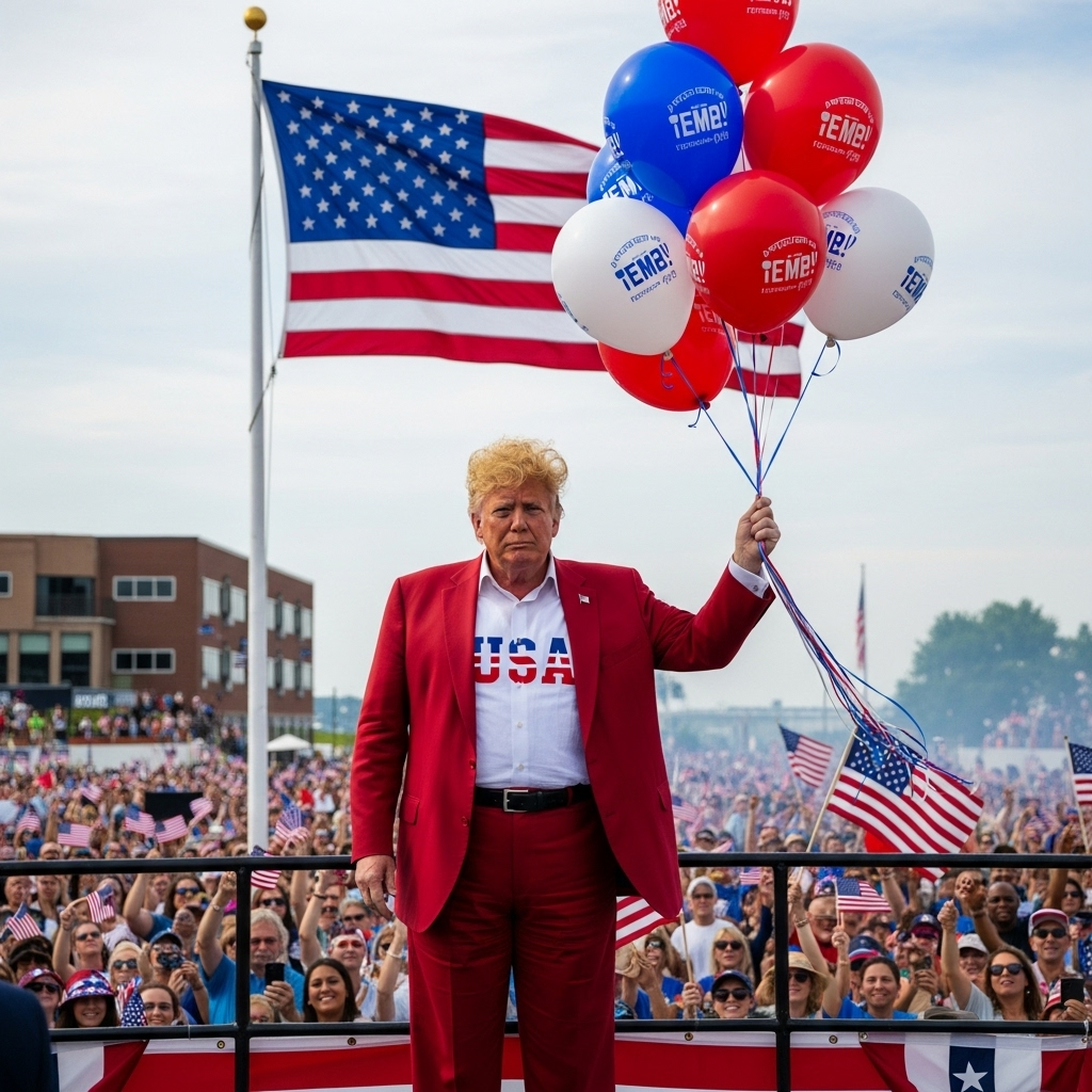 Trump's Sassy 4th of July Celebration | AI Art Generator | Easy-Peasy.AI